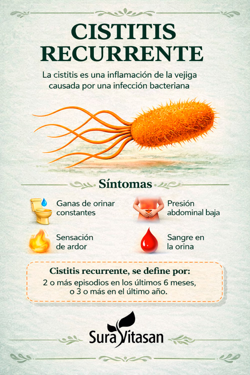 Cistitis recurrente: guía para prevenirla con alimentación y estilo de vida